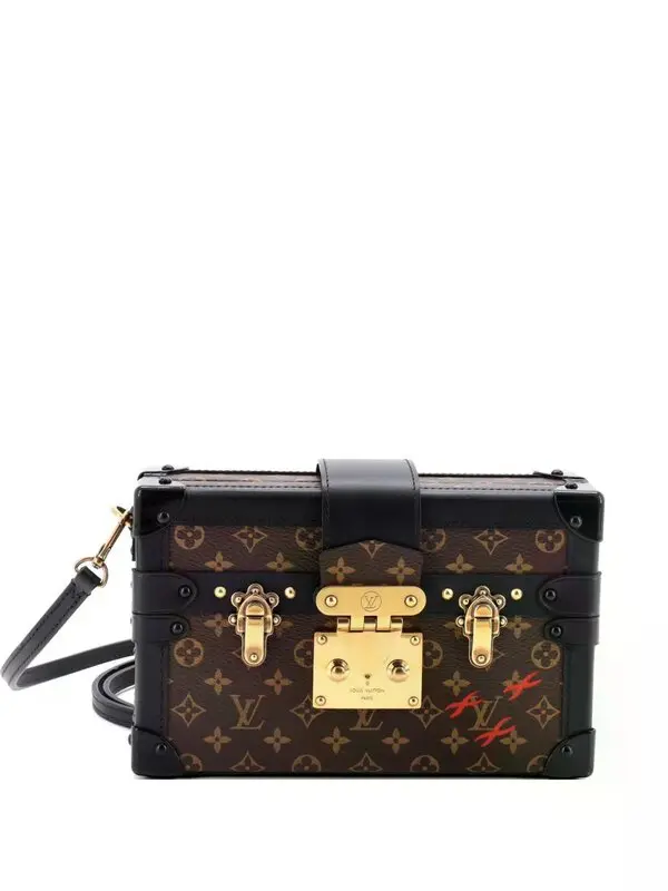 LOUIS VUITTON Petite Malle Handbag Monogram Canvas - Brown
