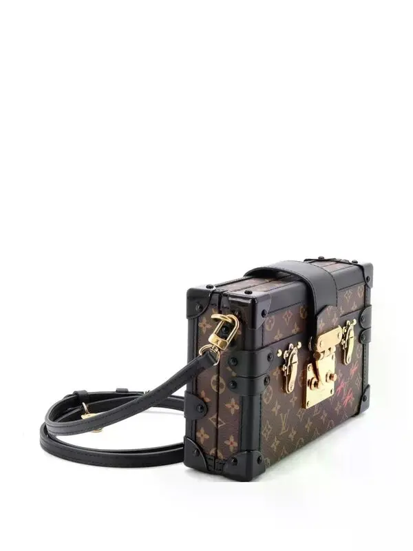 LOUIS VUITTON Petite Malle Handbag Monogram Canvas - Brown
