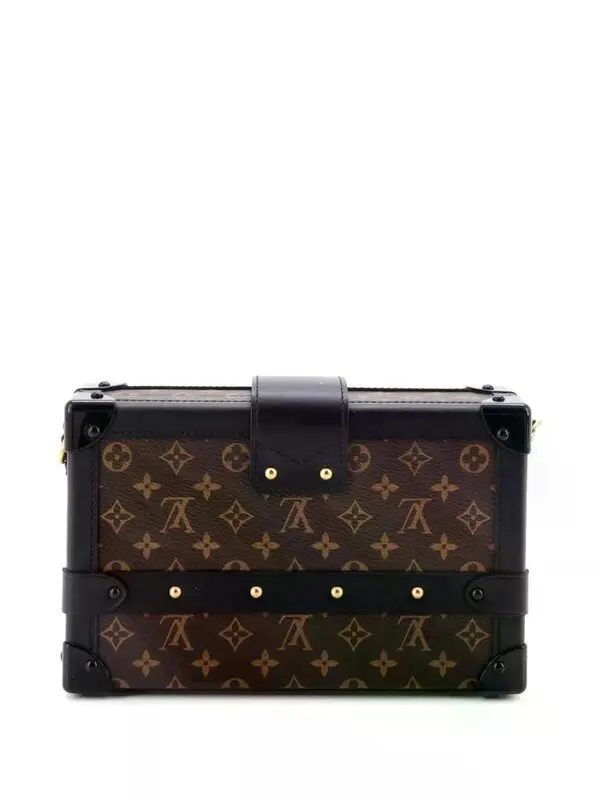 LOUIS VUITTON Petite Malle Handbag Monogram Canvas - Brown