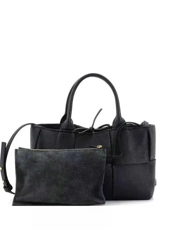 Bottega Veneta Arco Maxi Intrecciato Mini Tote Bag - Black
