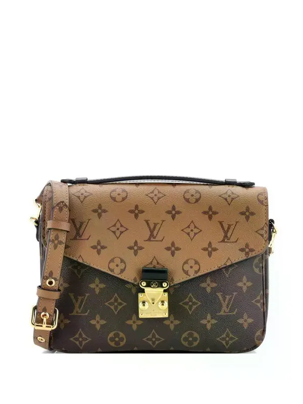 LOUIS VUITTON Pochette Metis Reverse Monogram Canvas Crossbody Bag - Brown