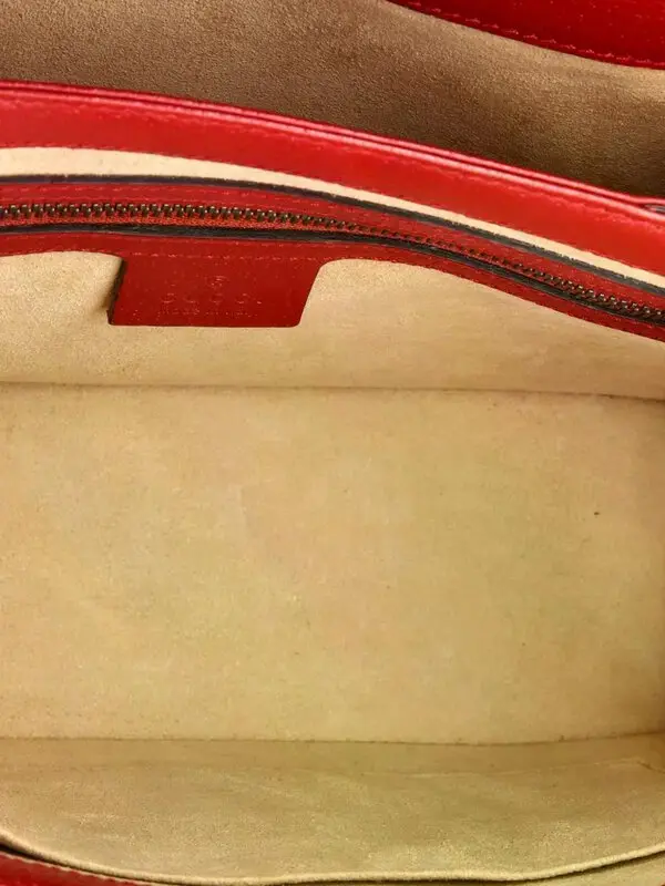 Gucci Queen Margaret Gg Coated Canvas Small Satchel - Brown