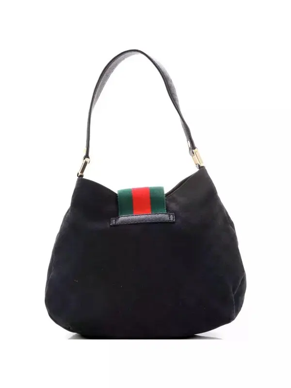 Gucci Web Gg Canvas Medium Hobo Bag