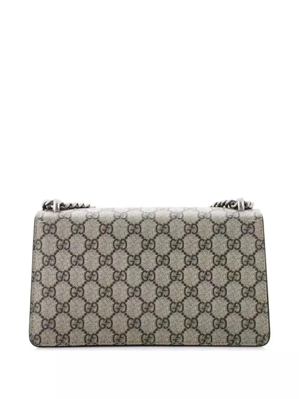 Gucci Dionysus Small Shoulder Bag Gg Coated Canvas With Crystal Embellished Metal
