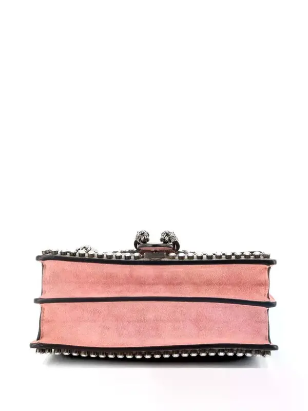 Gucci Dionysus Small Shoulder Bag Embellished Gg Coated Canvas - Brown