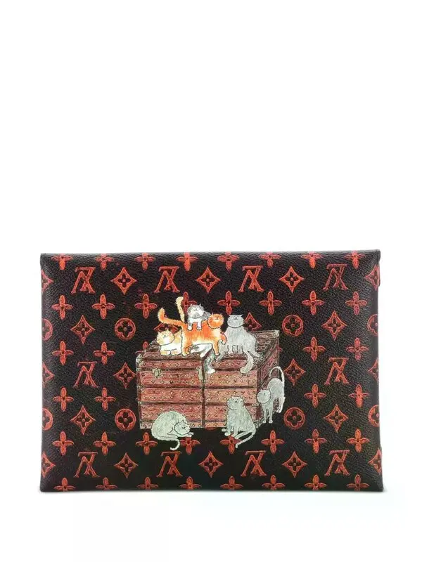 LOUIS VUITTON Kirigami Pochette Set Limited Edition Grace Coddington Catogram Canvas - Brown