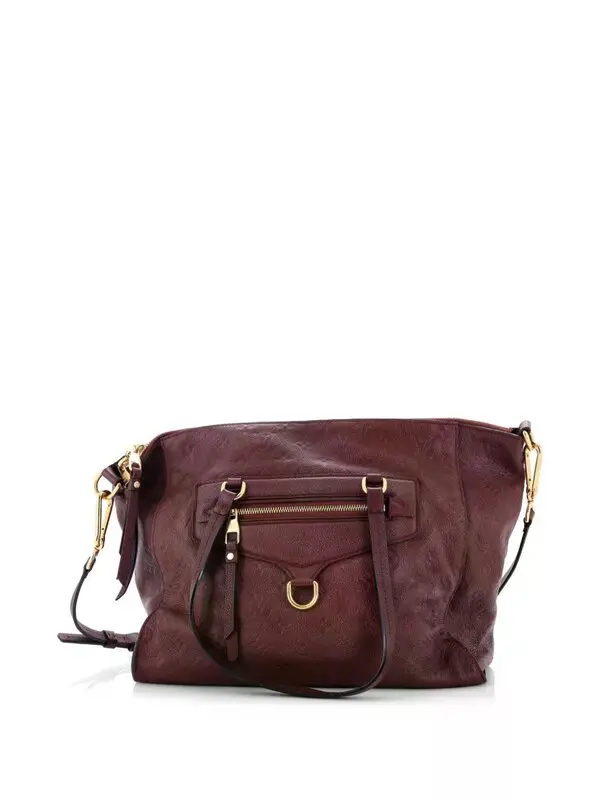 LOUIS VUITTON Lumineuse Pm Monogram Empreinte Leather Tote Bag - Red
