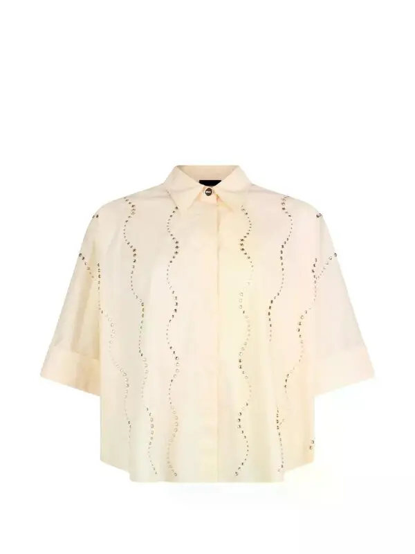 Liu Jo Embellished Poplin Shirt - Yellow
