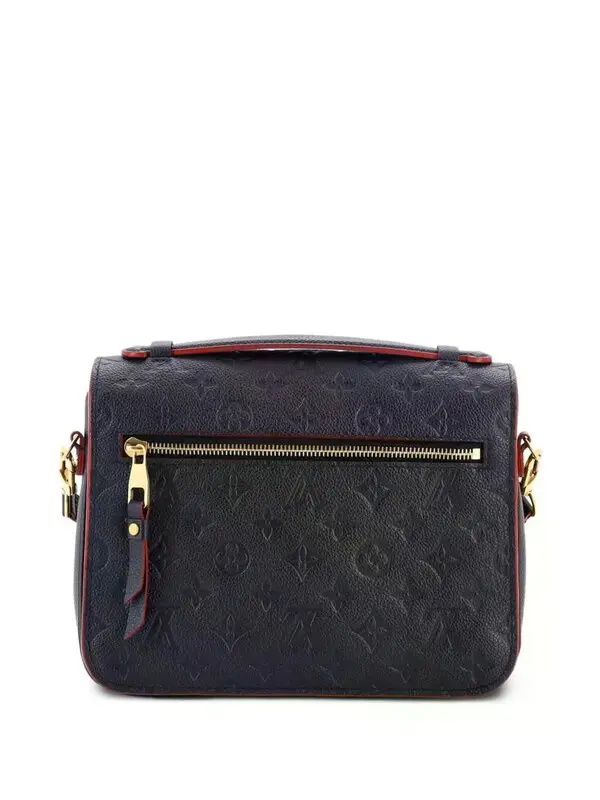 LOUIS VUITTON Pochette Metis Monogram Empreinte Leather Crossbody Bag - Blue