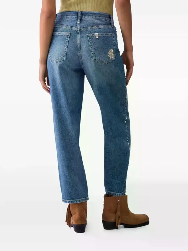 Liu Jo Floral-embroidered Jeans