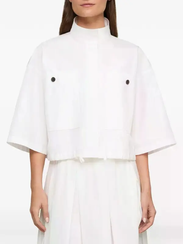 Lafayette 148 New York Oversized Short-sleeve Shirt-jacket