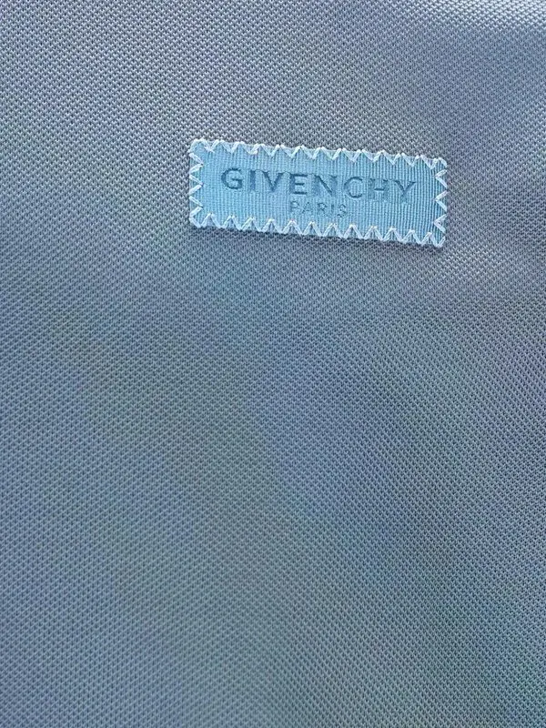 Givenchy Logo-patch Polo Shirt - Blue