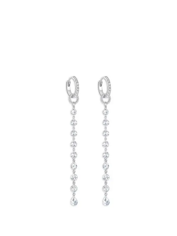 64 Facets Ethereal Diamond Earrings - Silver