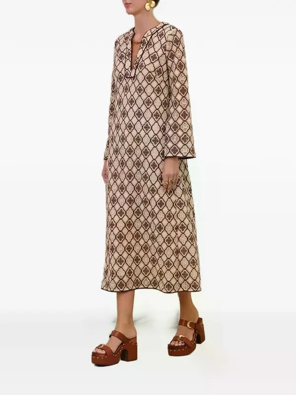 Zimmermann Chain Embroidered Midi Dress