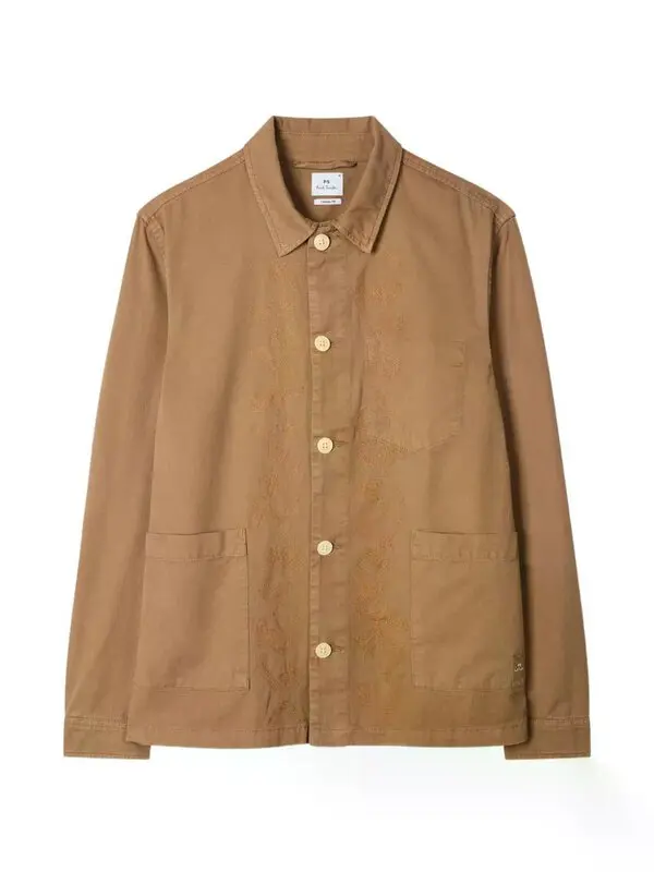 Paul Smith Organic Cotton Shirt Jacket - Brown