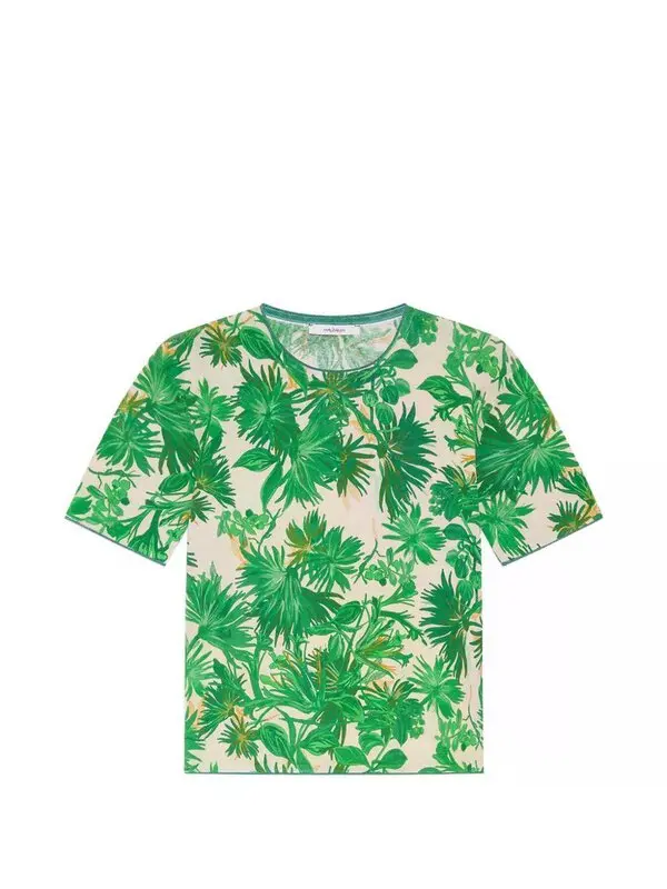 Malìparmi Round-neck Printed T-shirt - Green