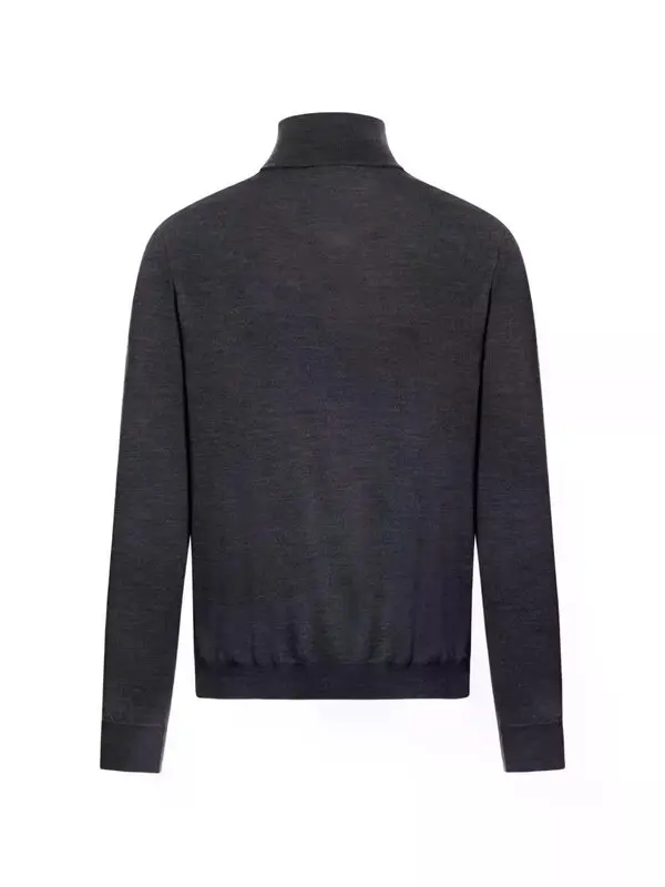 ZANONE Roll-neck Zip Sweater - Grey