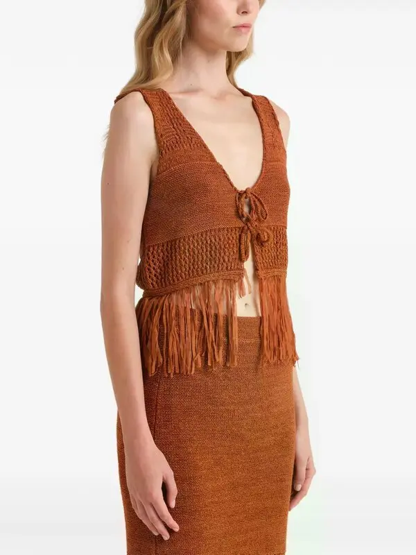 Malìparmi Fringed Top