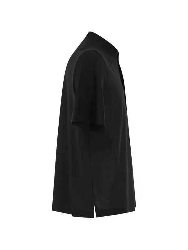 Herno Standing-collar Polo Shirt - Black