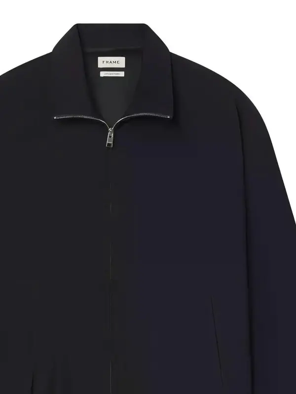 FRAME Zip-up Wool Jacket - Blue