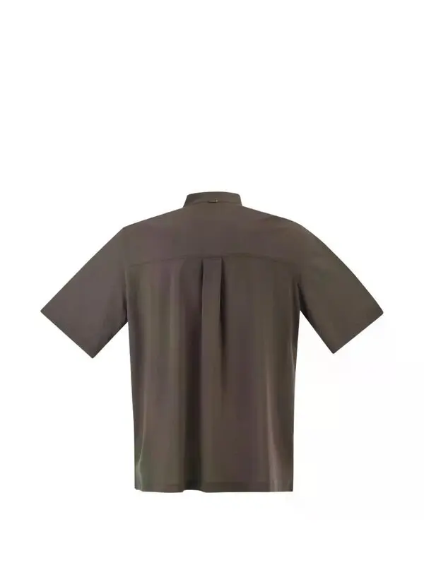 Herno Standing-collar Polo Shirt - Brown
