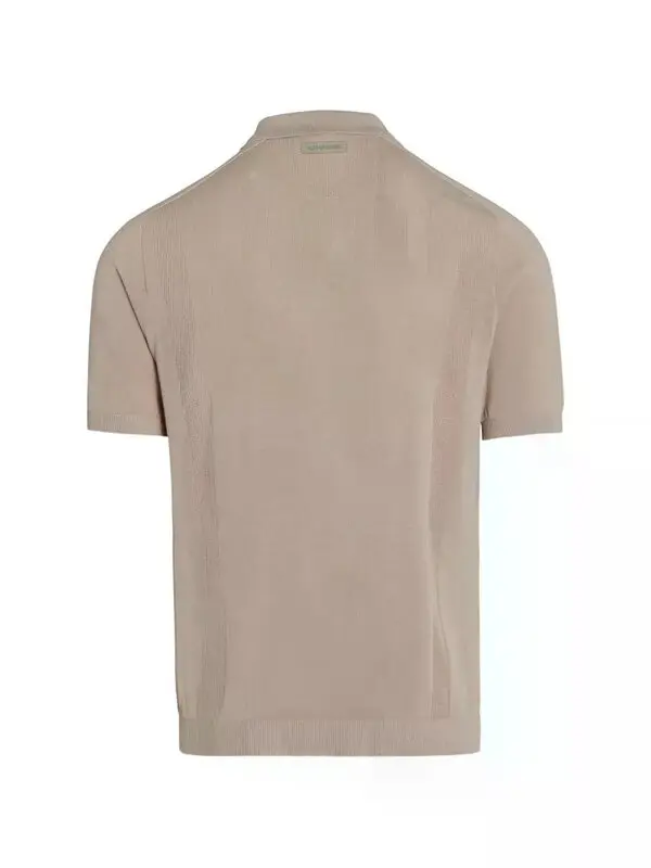 ALPHA TAURI Textured Polo Shirt