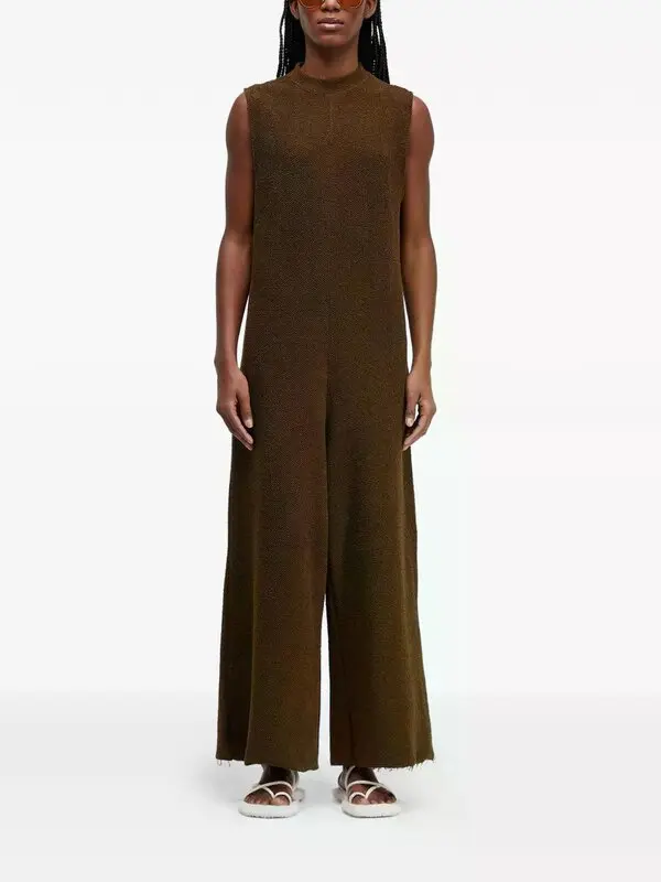 OSKLEN Funnel-neck Jumpsuit - Brown