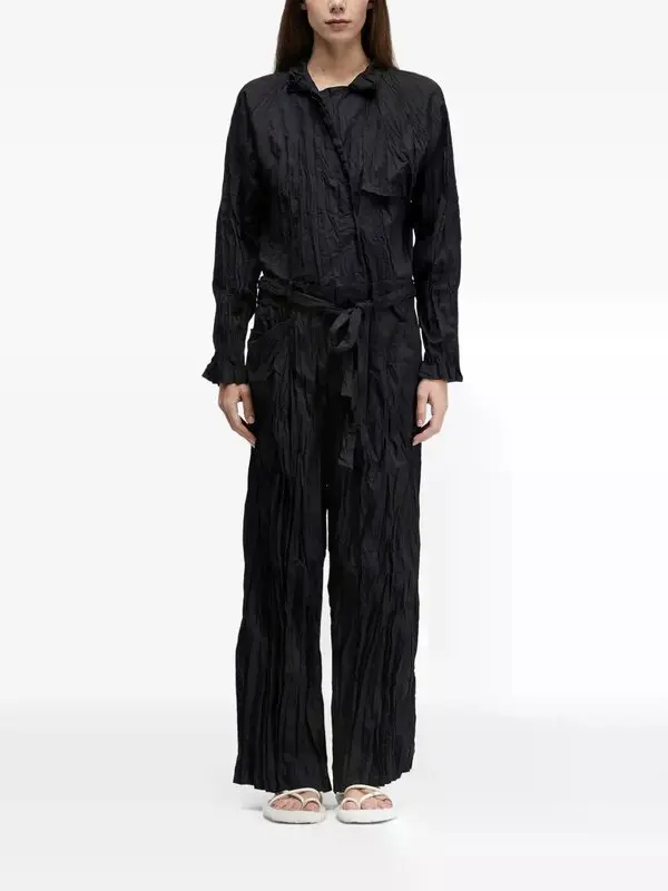 OSKLEN Wrinkle Jumpsuit - Black
