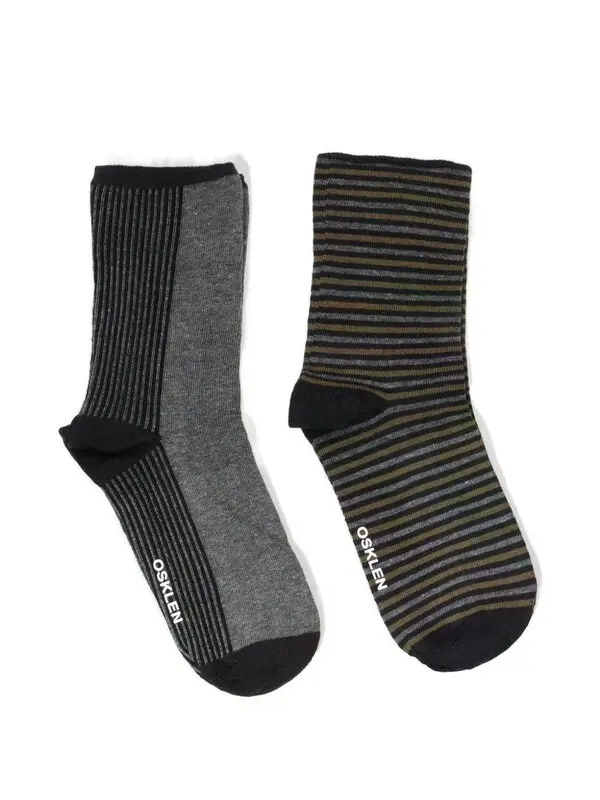 OSKLEN Striped Socks - Grey