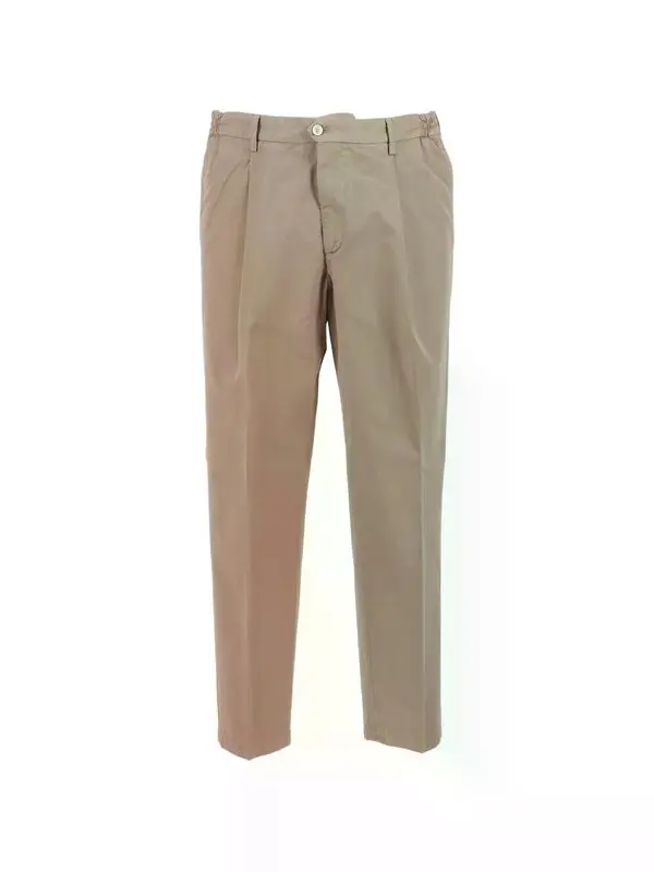 BRIGLIA 1949 Pleated Straight Trousers - Neutrals