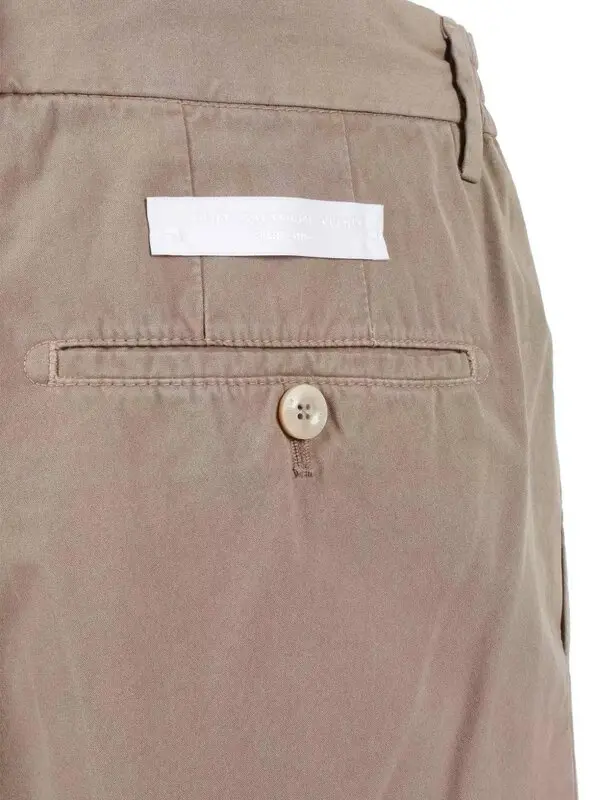 BRIGLIA 1949 Pleated Straight Trousers - Neutrals