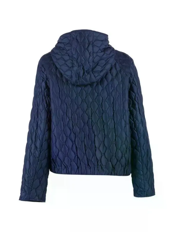 DUNO Quilted Hooded Jacket - Blue