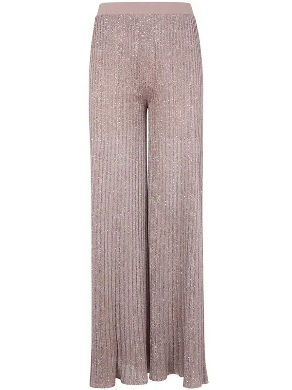 D.exterior Flared Trousers - Brown