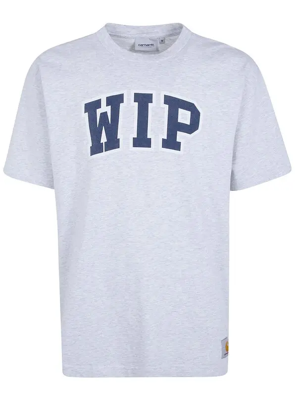 Carhartt Work In Progress Short Sleeves "wip Iii" Organic Cotton T-shirt - Gray