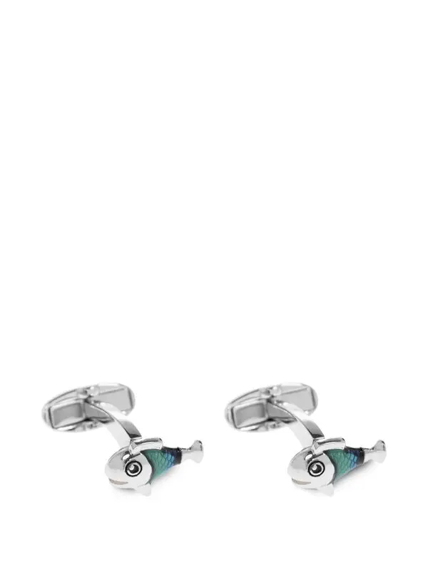 Paul Smith Cufflink "fish - Blue