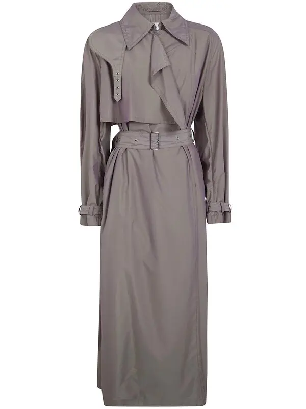 LANVIN Fluid Trench Coat - Brown