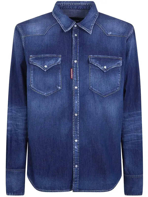 Dsquared2 Classic Western" Shirt - Blue