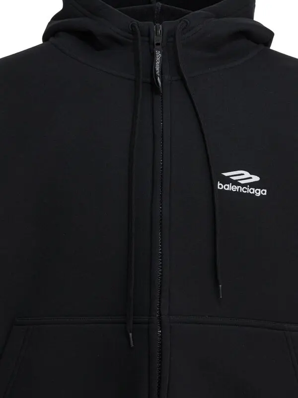 Balenciaga 3b Sports Icon Hoodie - Black