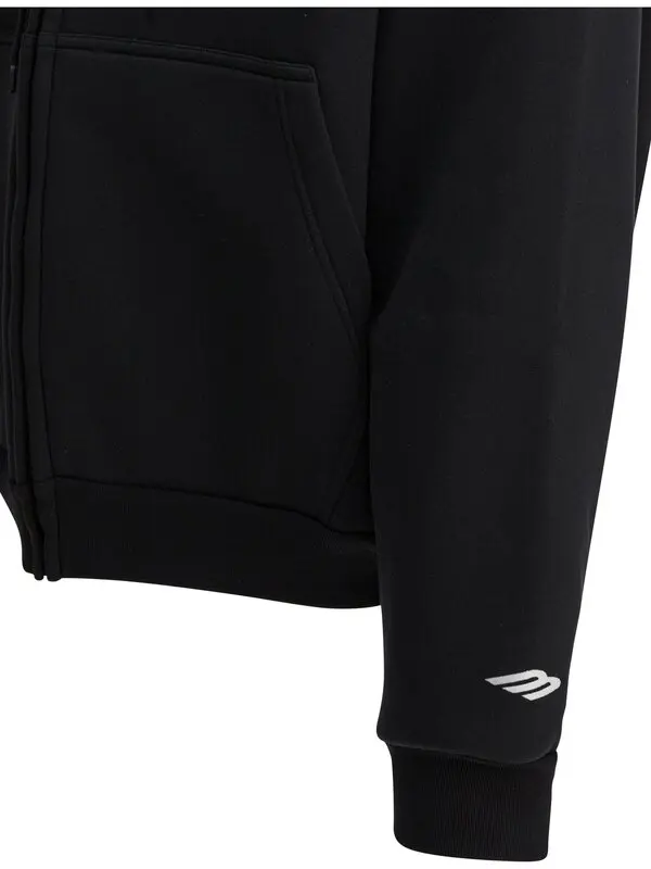 Balenciaga 3b Sports Icon Hoodie - Black