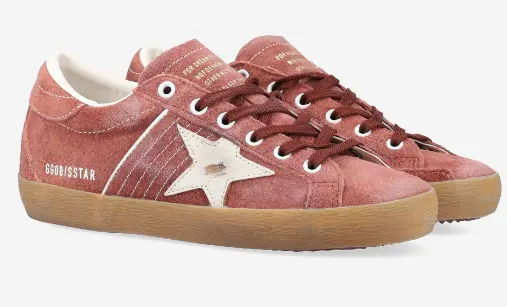GOLDEN GOOSE Super-star Sneakers - Red Rust/white