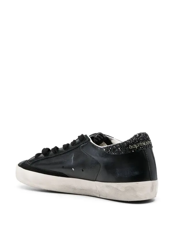 GOLDEN GOOSE Super Star Leather Sneakers - Black