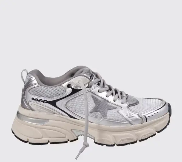 GOLDEN GOOSE Lightstar Sneakers - Grey/silver/black