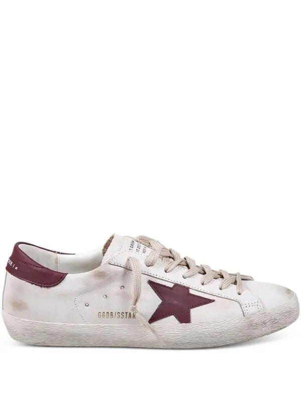 GOLDEN GOOSE Superstar Leather Sneakers - Red