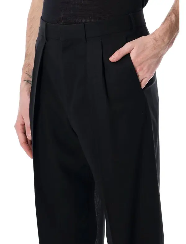 TOM FORD Double Pleat Trousers - Black