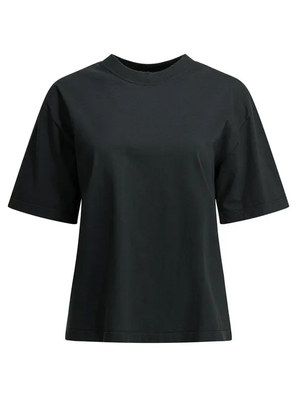 GOLDEN GOOSE Crew Neck T-shirt With Logo - Black