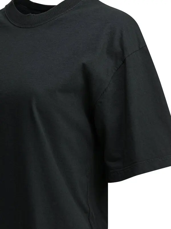 GOLDEN GOOSE Crew Neck T-shirt With Logo - Black