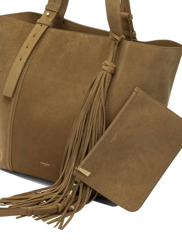 GOLDEN GOOSE East West Large Shoulder Bag - Brown