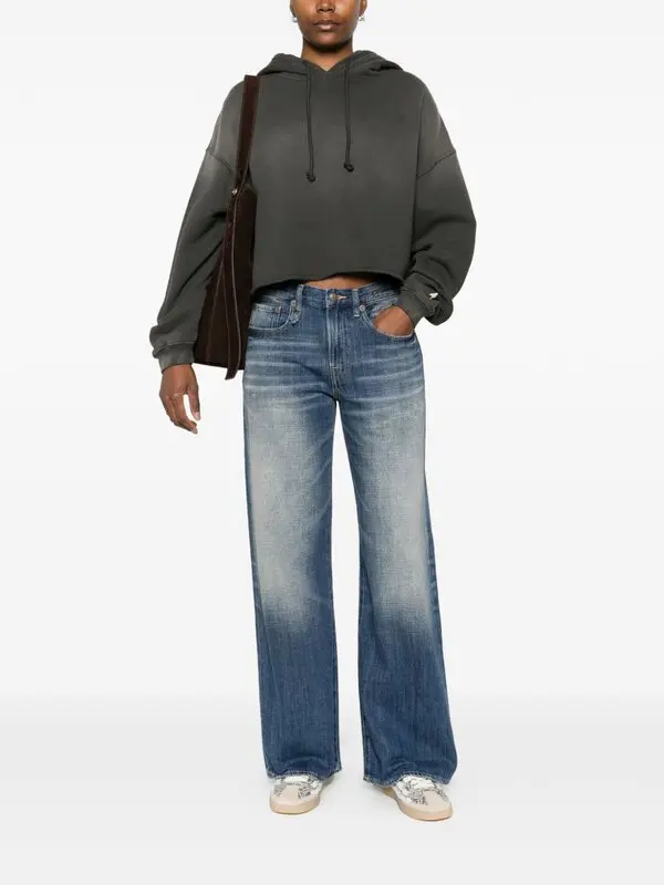 GOLDEN GOOSE Cotton Cropped Hoodie