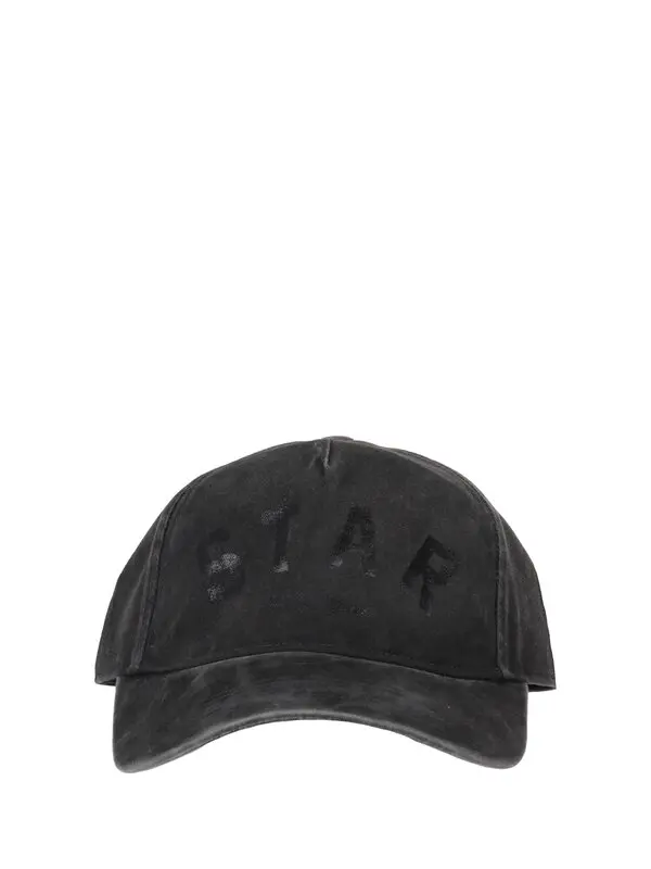 GOLDEN GOOSE Baseball Cap With Star Logo - Anthracite/ Black