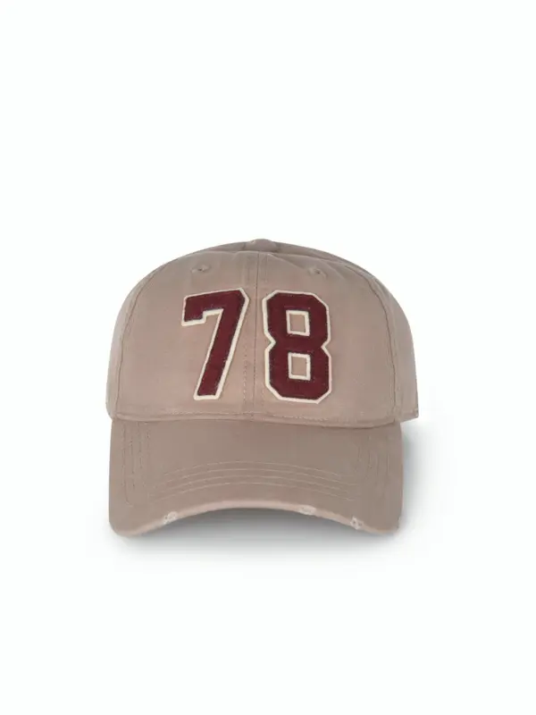GOLDEN GOOSE Journey Baseball Cap With Patch - Dune